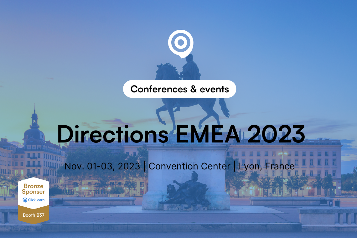 Meet ClickLearn at Directions EMEA 2023 | New AI-driven feature