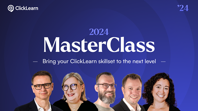 On-demand Webinar: ClickLearn MasterClass 2024